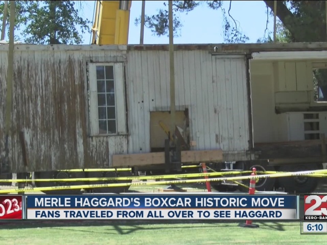 Merle Haggard's boxcar moved from Oildale one year ago today - turnto23 ...