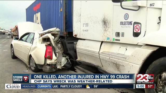 Southbound Lanes Of Highway 99 Closed After Crash One Person Killed In