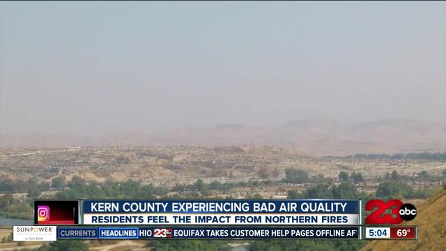 Wildfire smoke and haze brings an air quality alert to Kern County ...